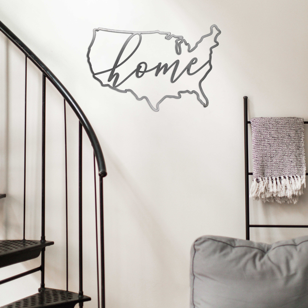 America Home Script Steel Wall Décor Sign – KEYSTONE STEEL CO.