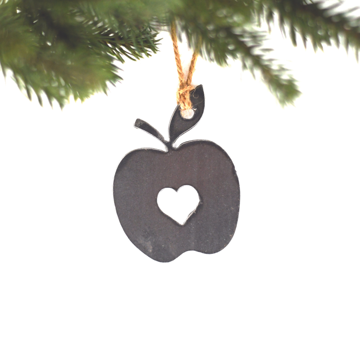 Teacher's Apple Steel Christmas Tree Ornament. Keystone Steel Co ...