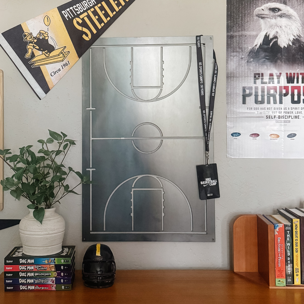 Magnetic Basketball Court Wall Decor Sign – KEYSTONE STEEL CO.