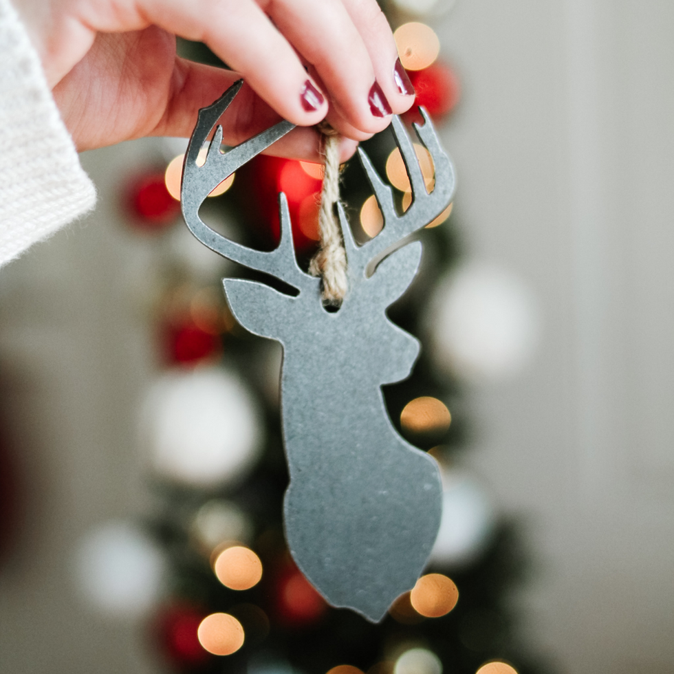 Buck Steel Holiday Christmas Tree Ornament. Keystone Steel Co ...