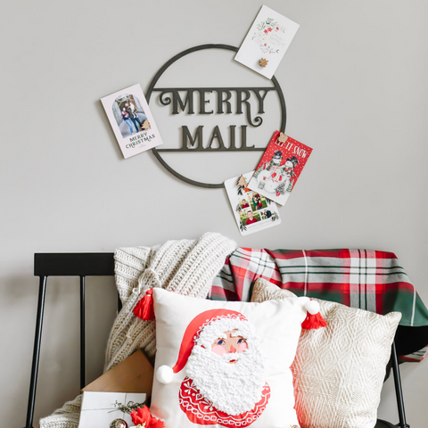 Merry Mail Magnetic Christmas Card Display. Keystone Steel Co ...