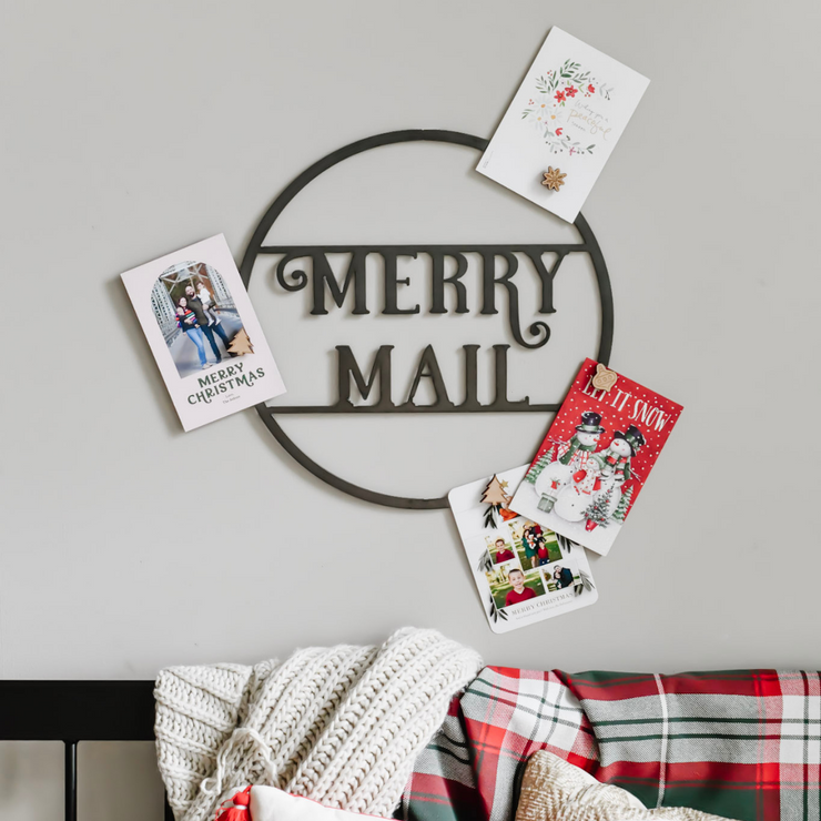 Merry Mail Magnetic Christmas Card Display. Keystone Steel Co ...