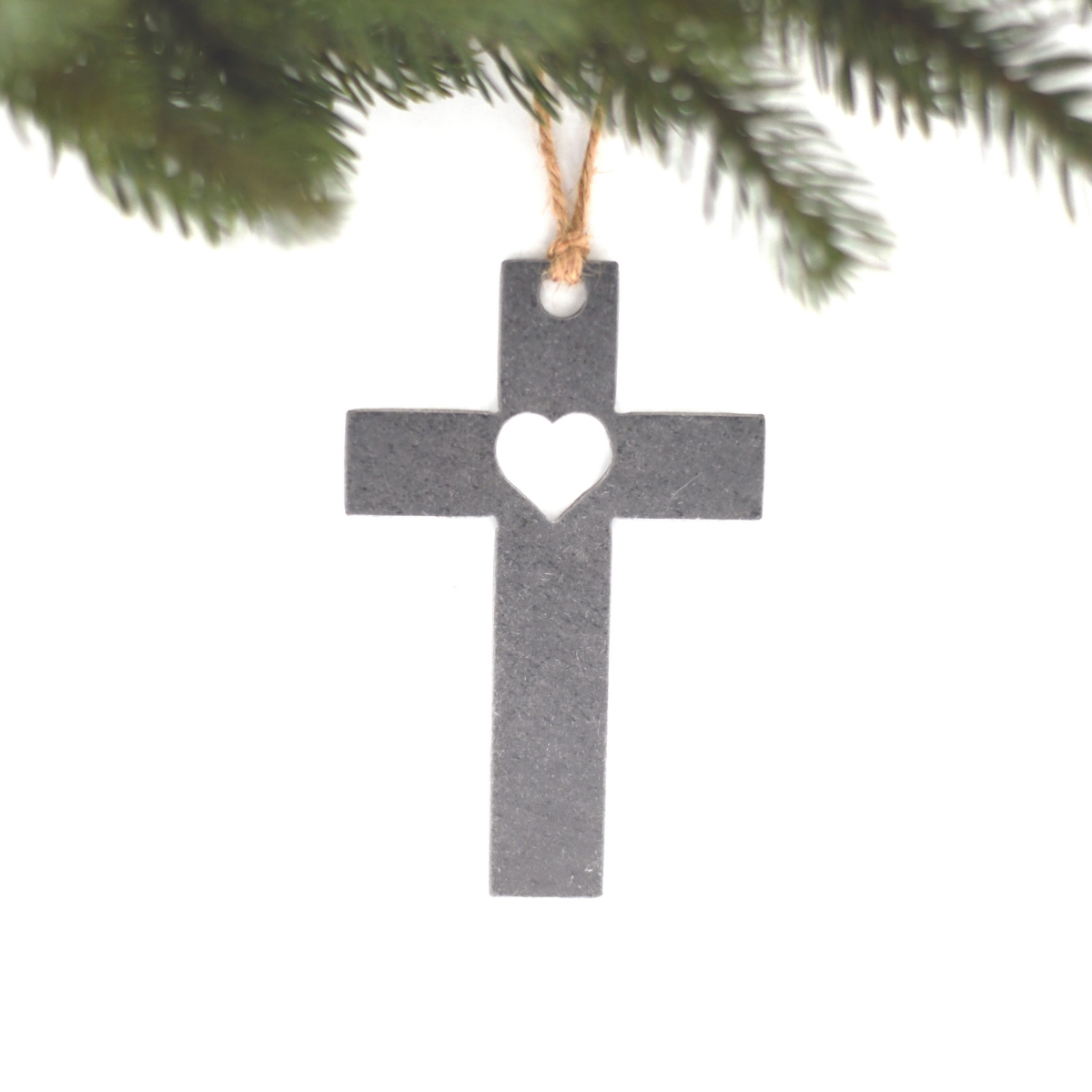Steel Cross Holiday Christmas Tree Ornament. Keystone Steel Co ...