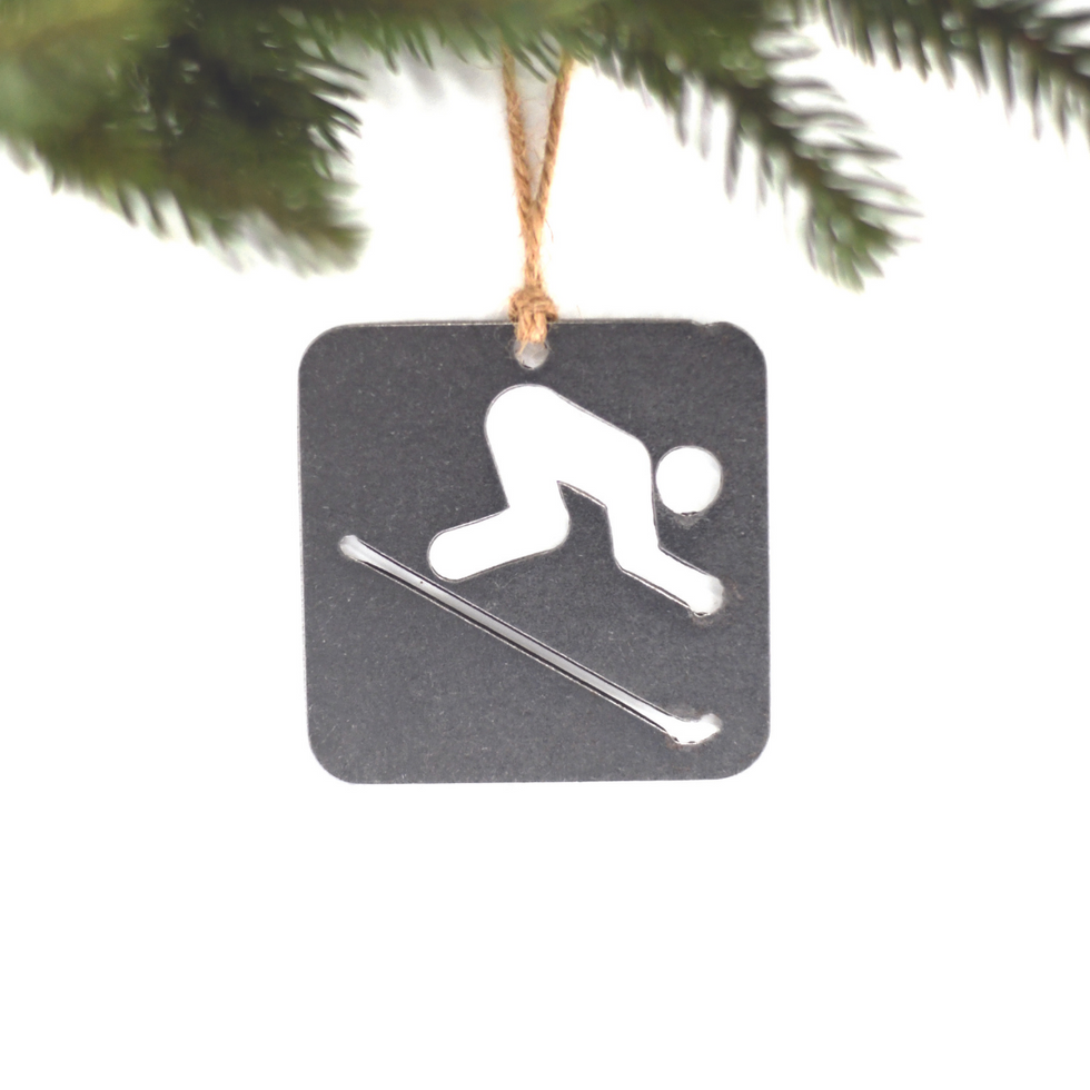 Mountain Range Steel Christmas Tree Ornament. Keystone Steel Co ...