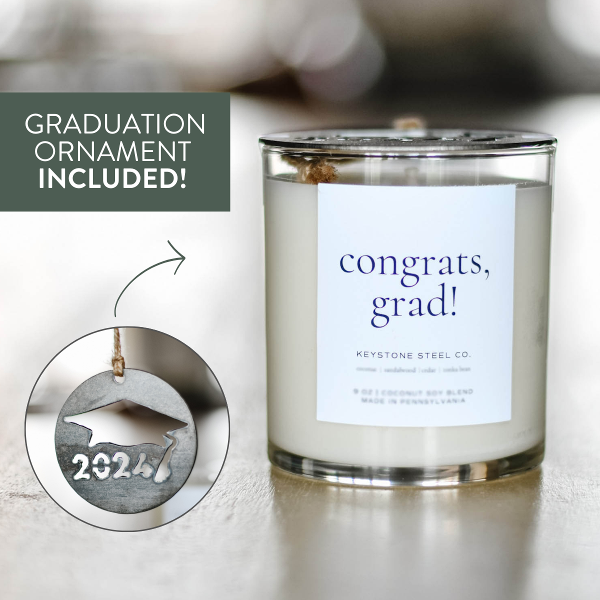 Graduation Candle + Ornament Set – KEYSTONE STEEL CO.