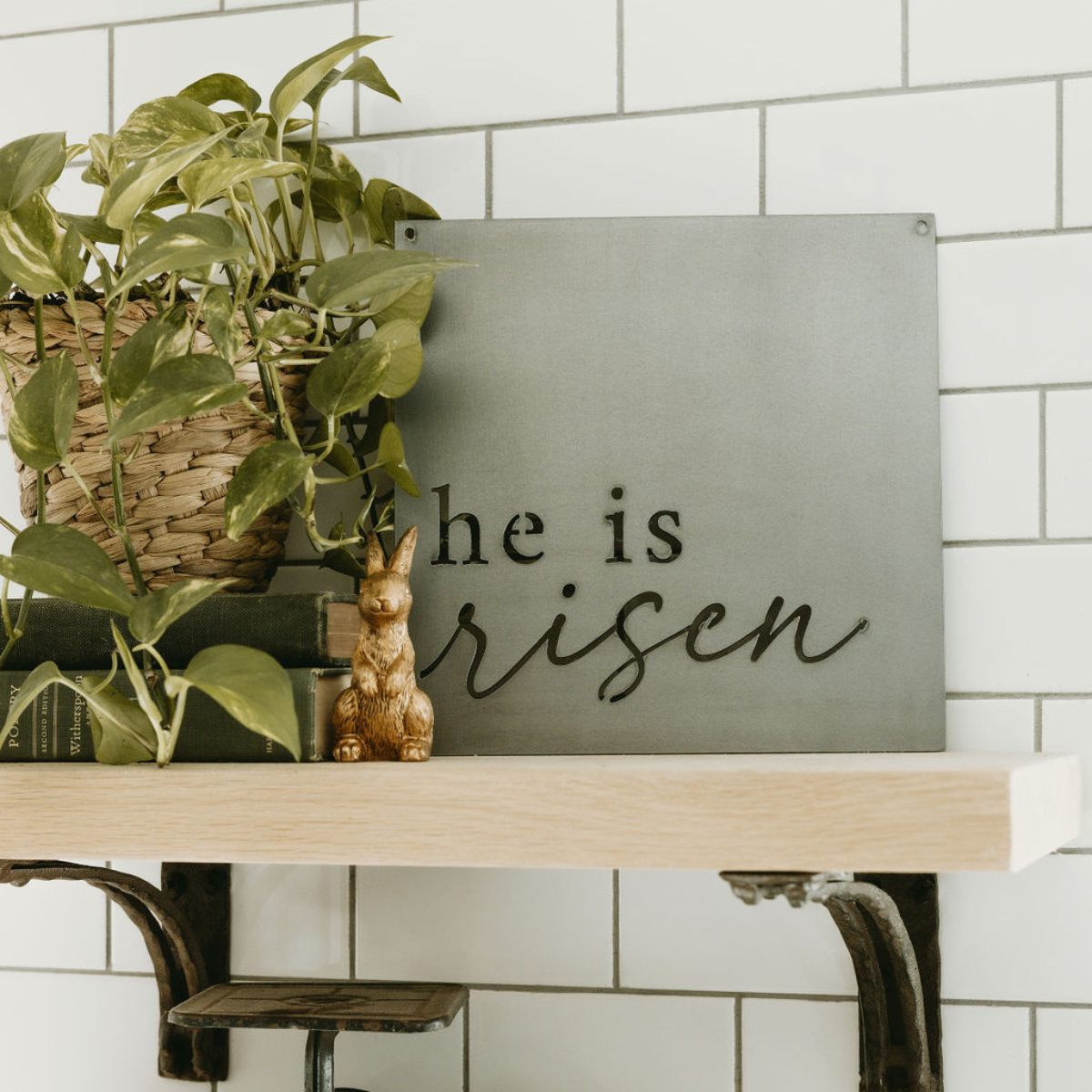'He is Risen' Wall Decor Sign Made from Steel – KEYSTONE STEEL CO.