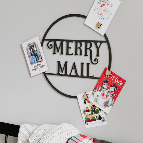 Merry Mail Magnetic Christmas Card Display. Keystone Steel Co ...
