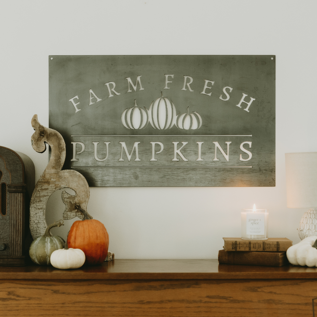 'Farm Fresh Pumpkins' Wall Decor Sign – KEYSTONE STEEL CO.