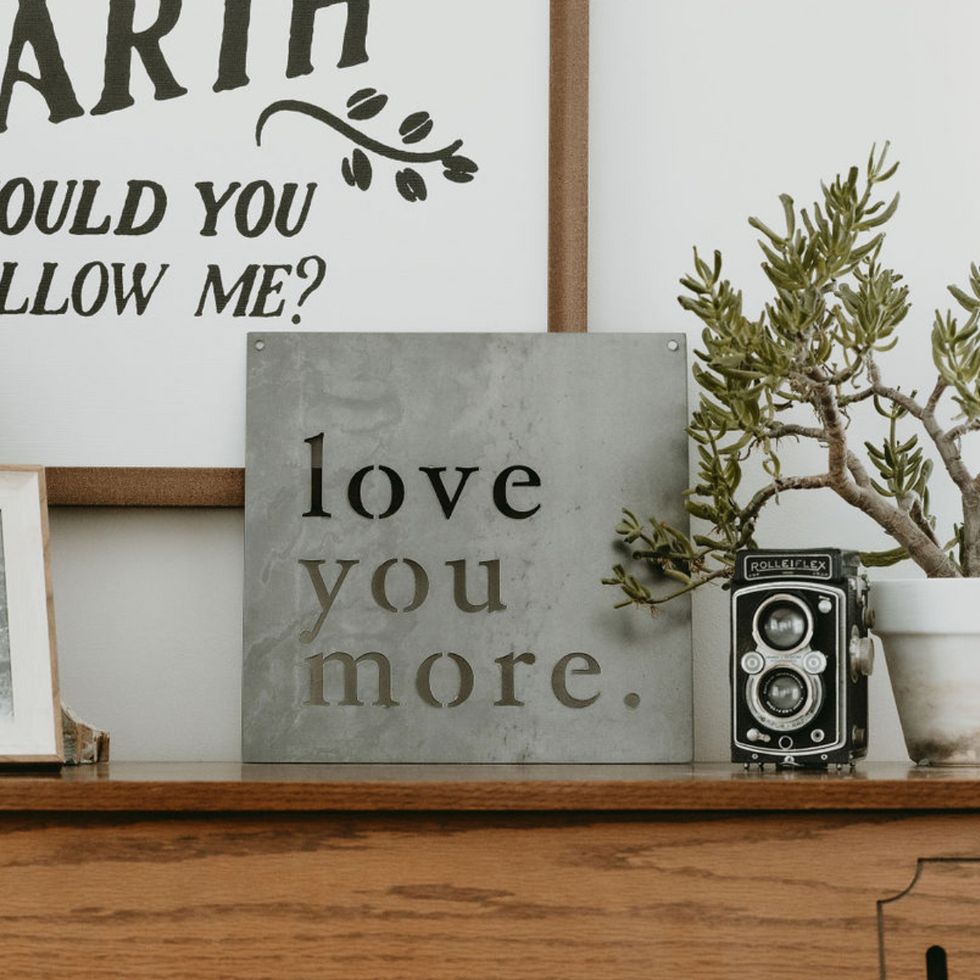 'Love You, Bye' Steel Sign – KEYSTONE STEEL CO.