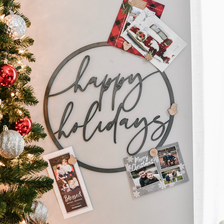Merry Mail Magnetic Christmas Card Display. Keystone Steel Co ...