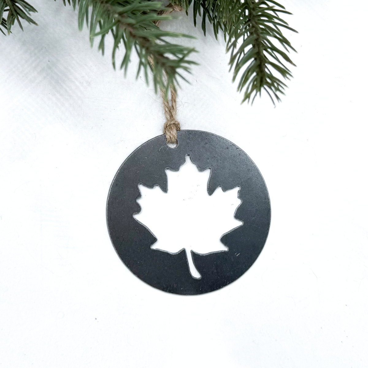 Maple Leaf Steel Christmas Tree Ornament – KEYSTONE STEEL CO.
