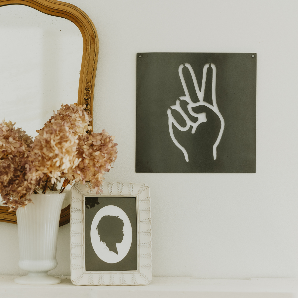 Peace Sign Square Steel Wall Sign – KEYSTONE STEEL CO.