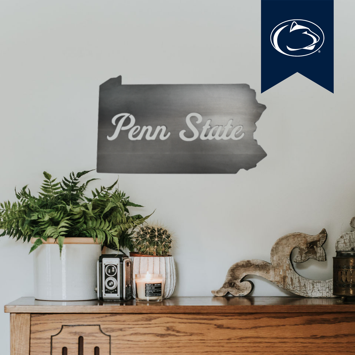 Penn State Script Logo in PA Sign | Official Steel Wall Art – KEYSTONE ...