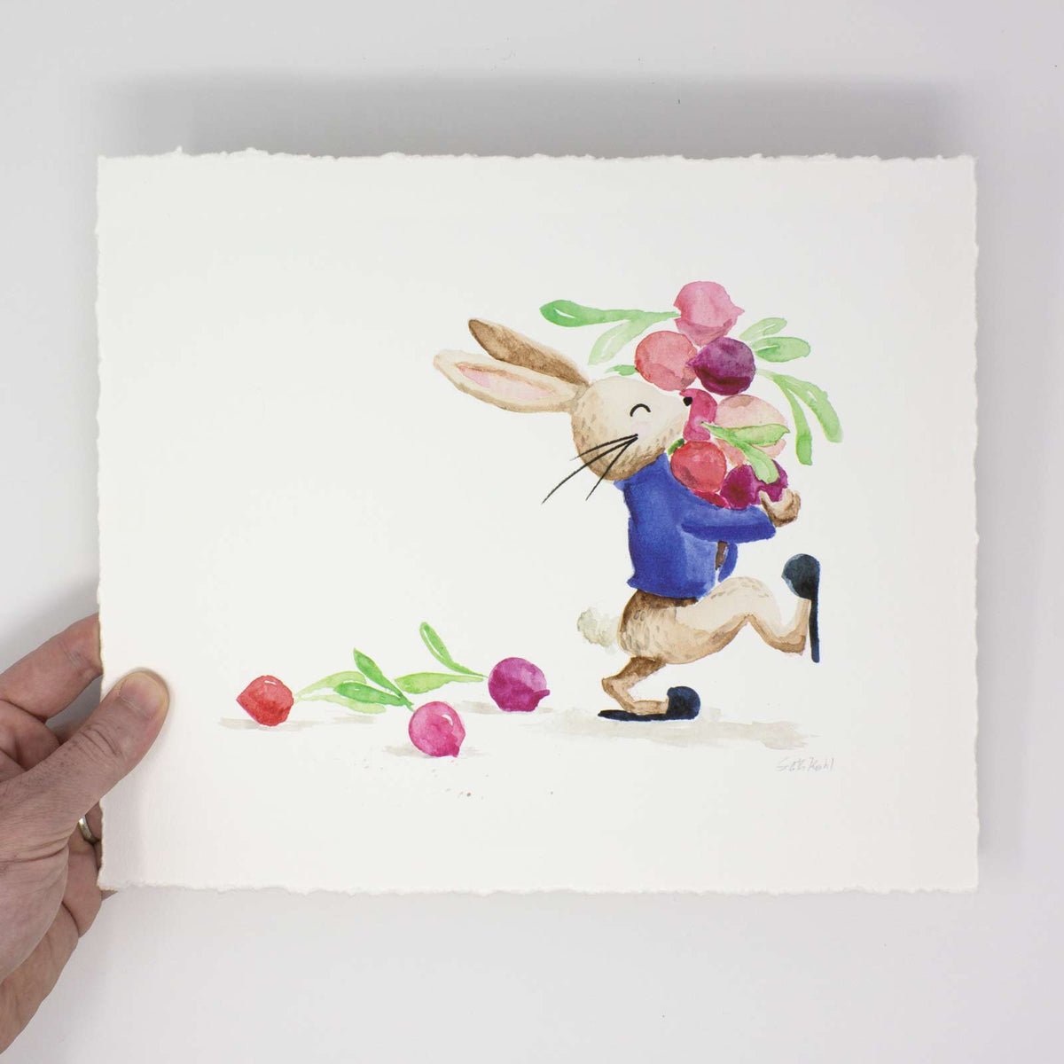 Peter Rabbit and his Radishes – 12x10 Kids Art Print – KEYSTONE STEEL CO.
