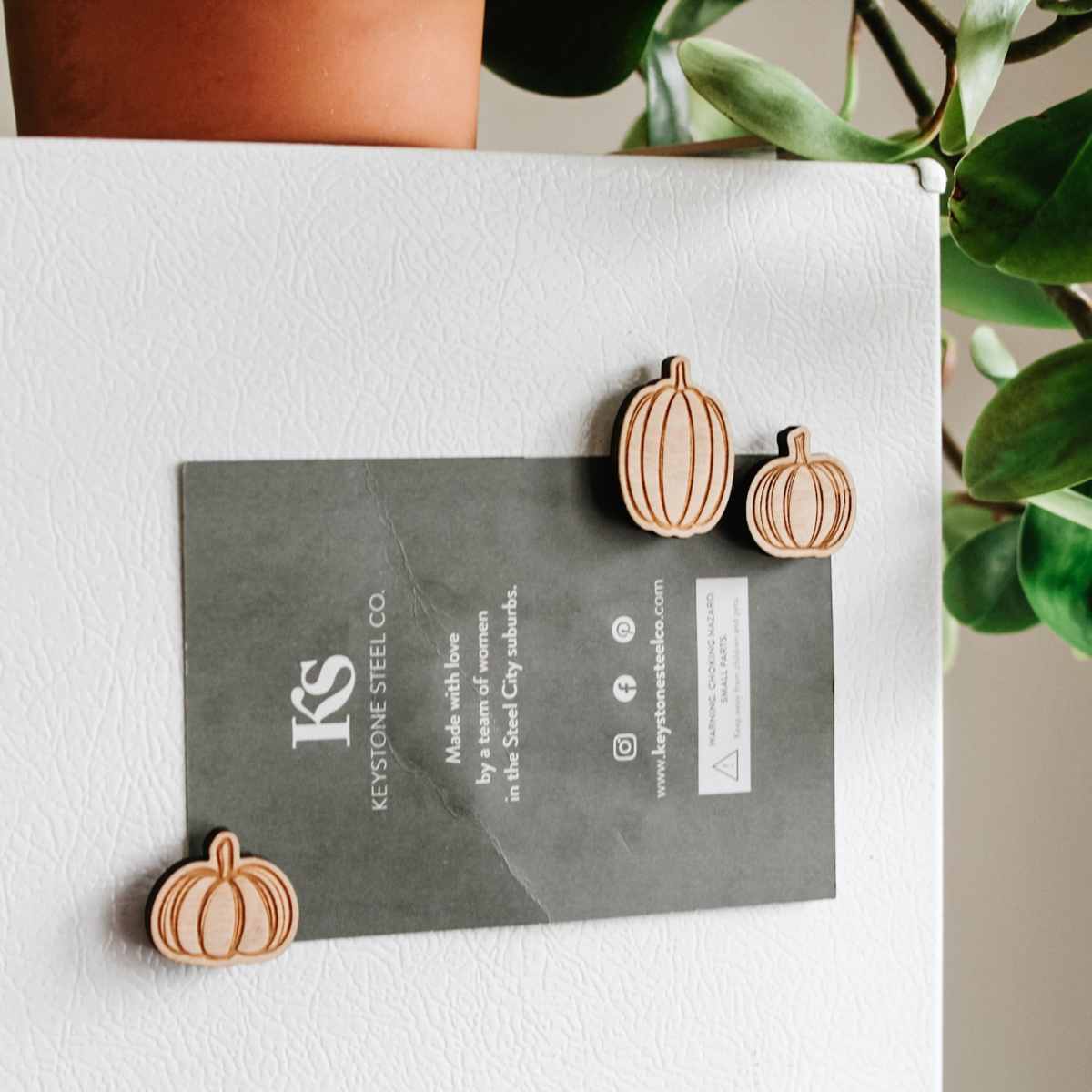 Pumpkin Magnets, Pack of 3 – KEYSTONE STEEL CO.