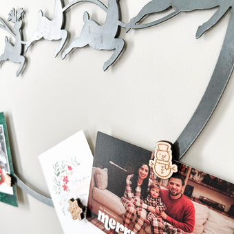 Merry Mail Magnetic Christmas Card Display. Keystone Steel Co ...