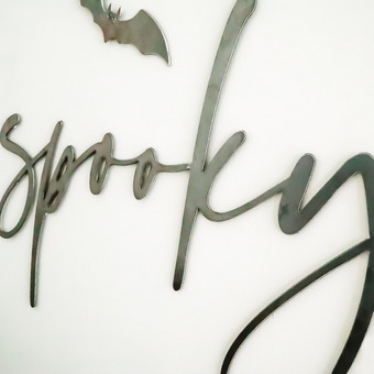 Spooky Script Wall Decor Sign – KEYSTONE STEEL CO.