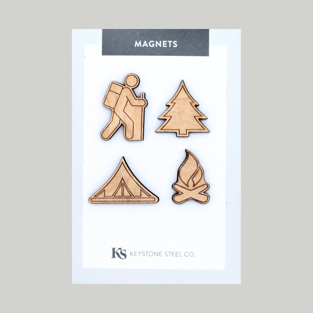Camping Adventure Magnets, Pack of 4 – KEYSTONE STEEL CO.