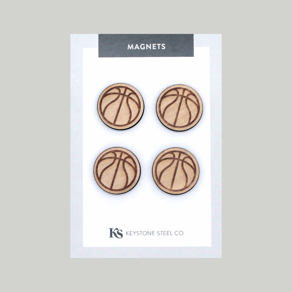 Basketball Sport Magnets, Pack of 4 – KEYSTONE STEEL CO.
