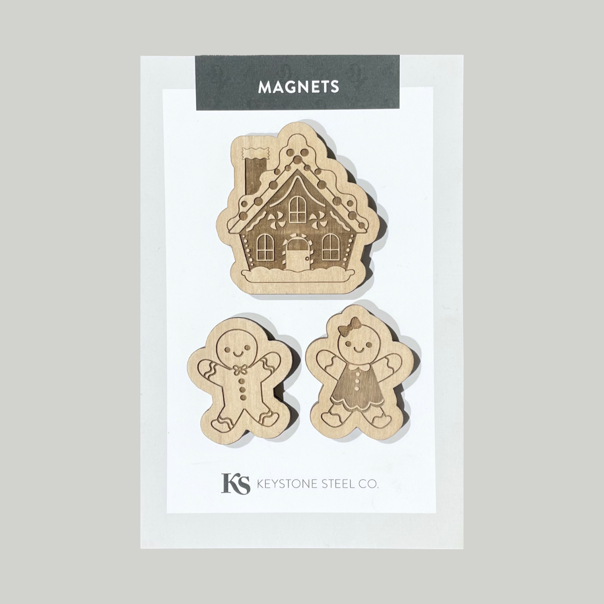 Gingerbread Magnets, Pack of 3 – KEYSTONE STEEL CO.