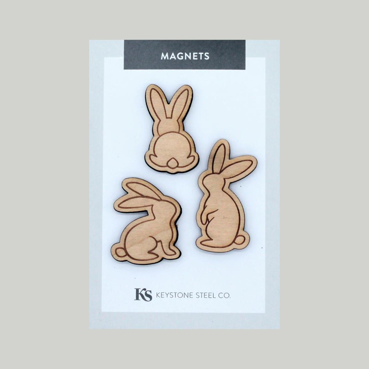 Easter Bunny Magnets, Pack of 3 – KEYSTONE STEEL CO.