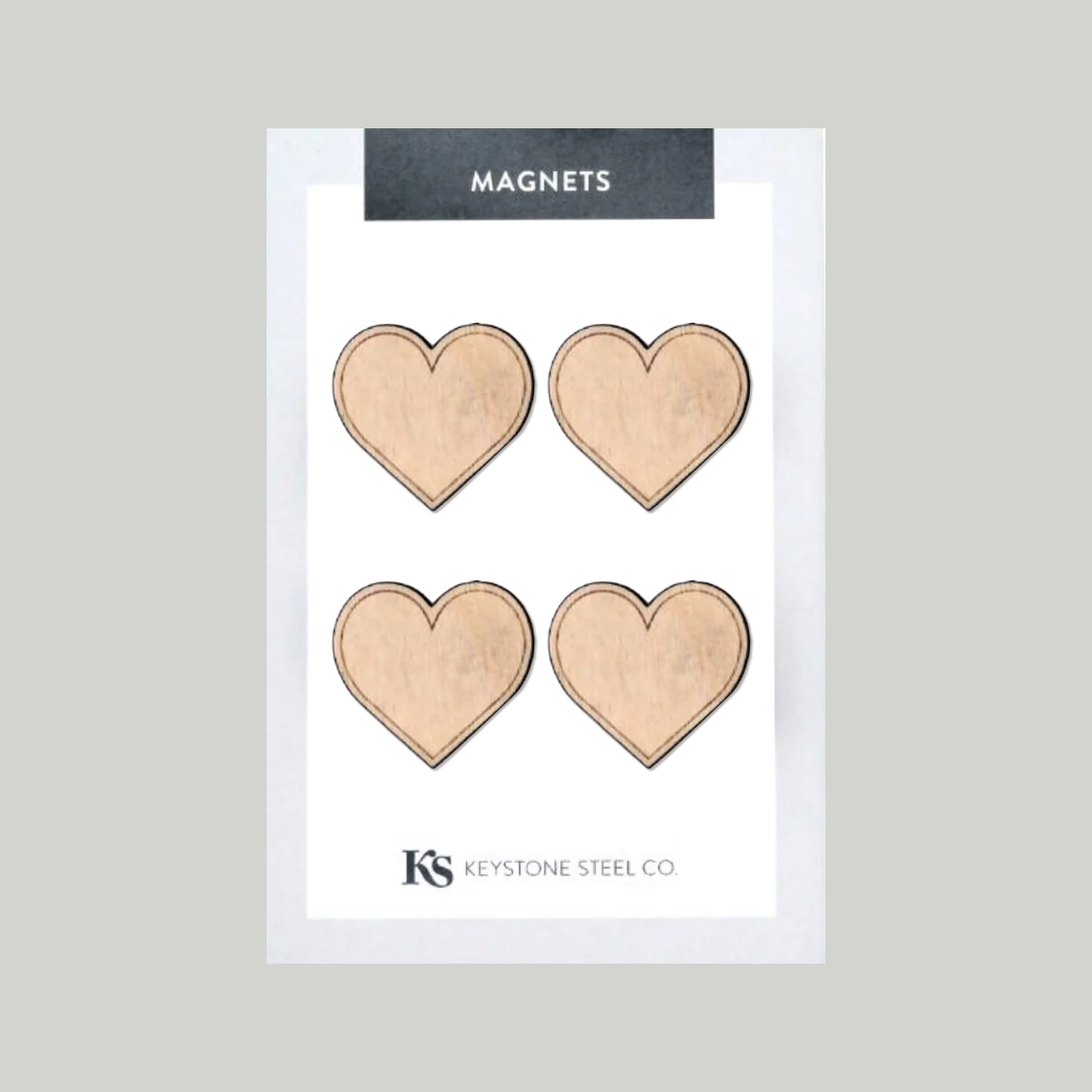 Heart Magnets, Pack of 4 – KEYSTONE STEEL CO.