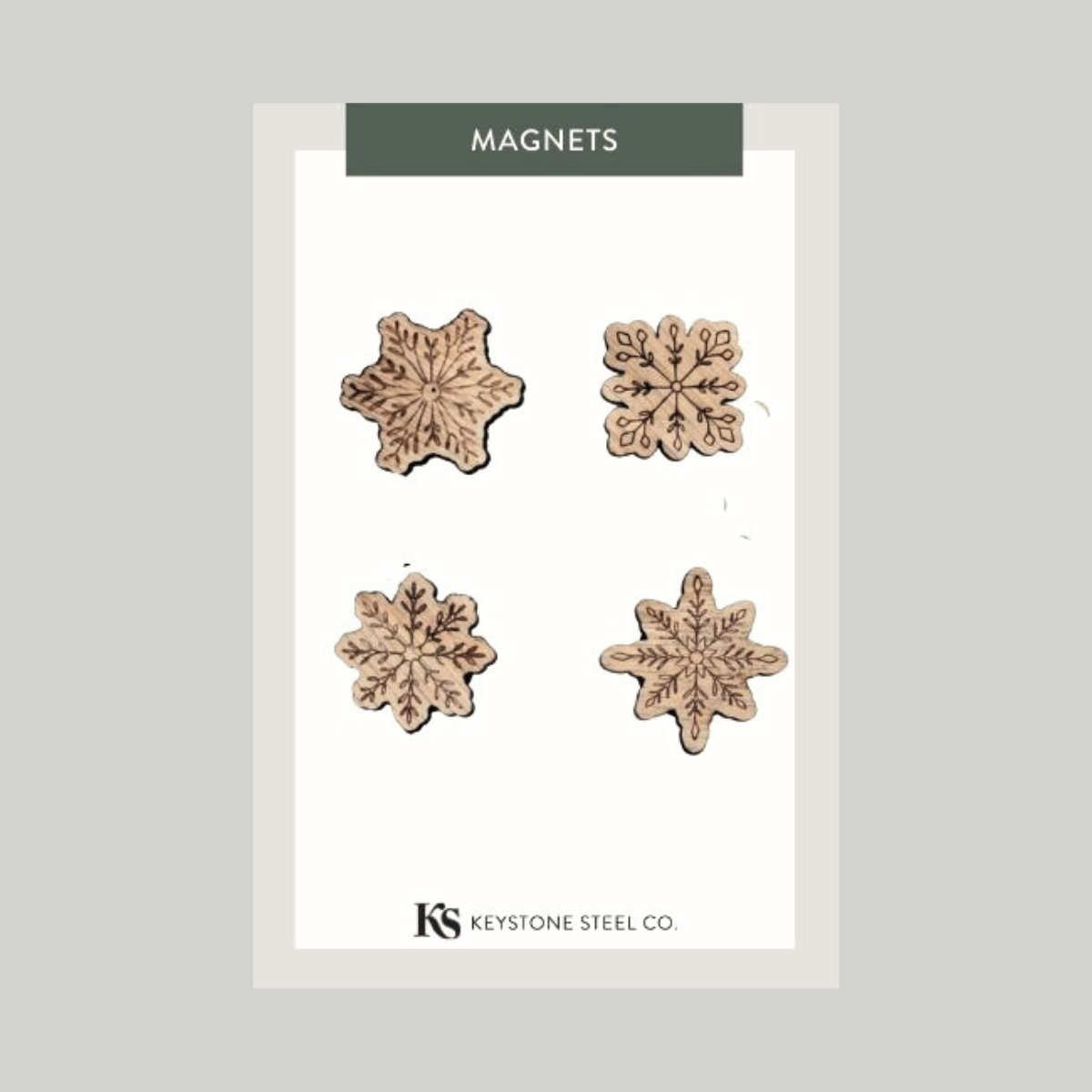 Snowflake Magnets, Pack of 4 – KEYSTONE STEEL CO.