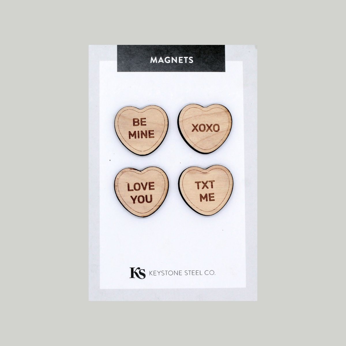 Candy Heart Magnets, Pack of 4 – KEYSTONE STEEL CO.