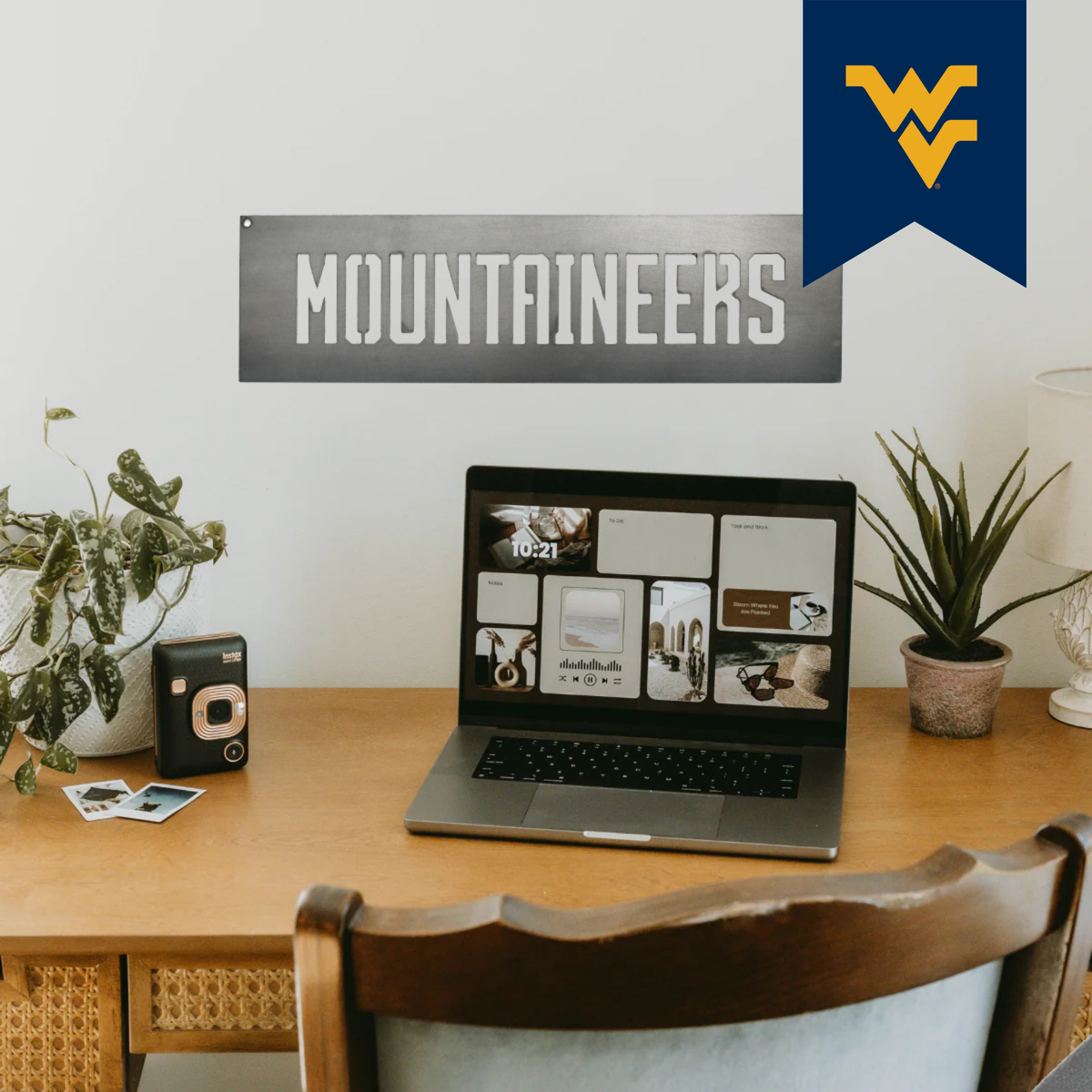 WVU Mountaineers Rectangular Wall Sign | Official Steel Decor ...