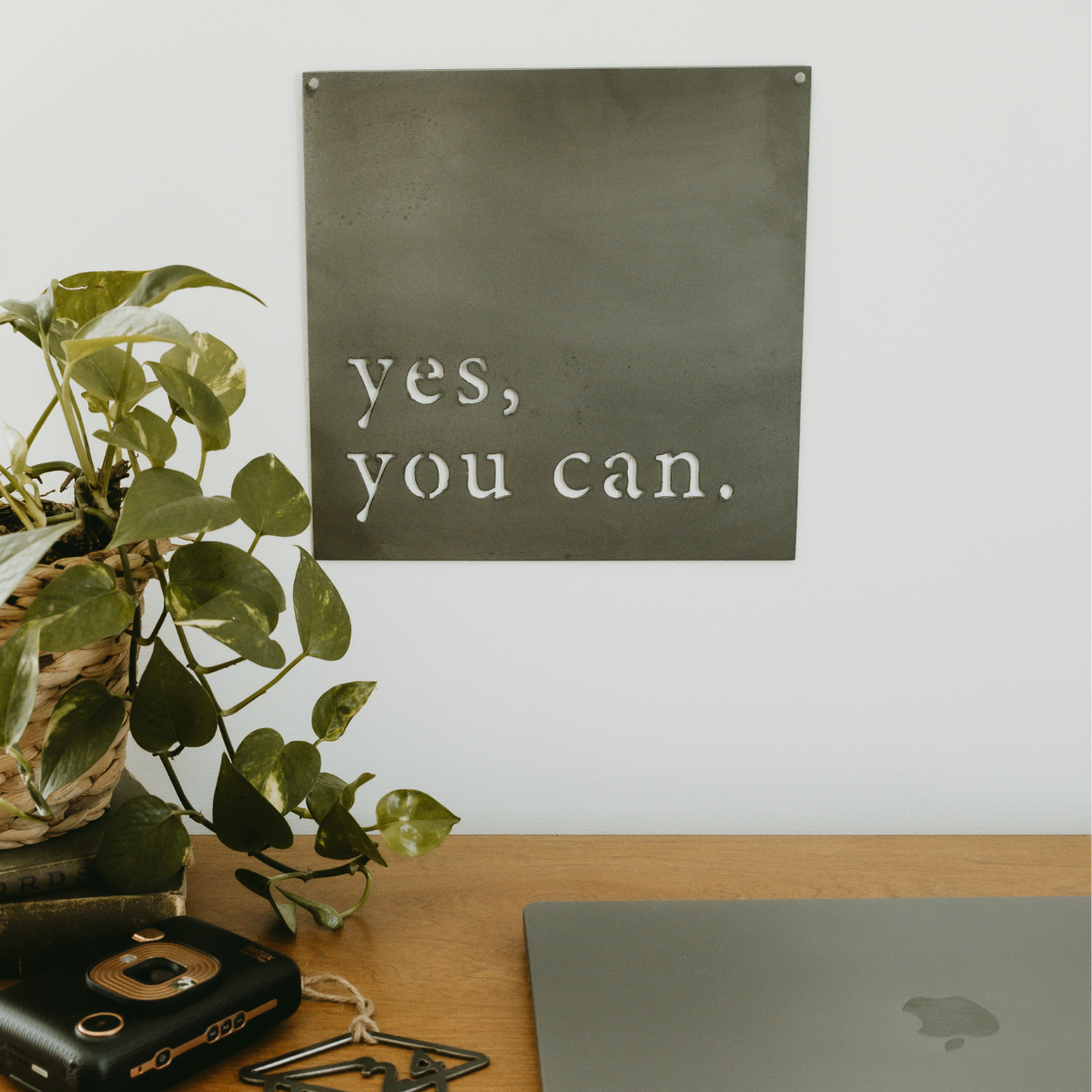 'Yes, You Can' Wall Sign. Keystone Steel Co. – KEYSTONE STEEL CO.