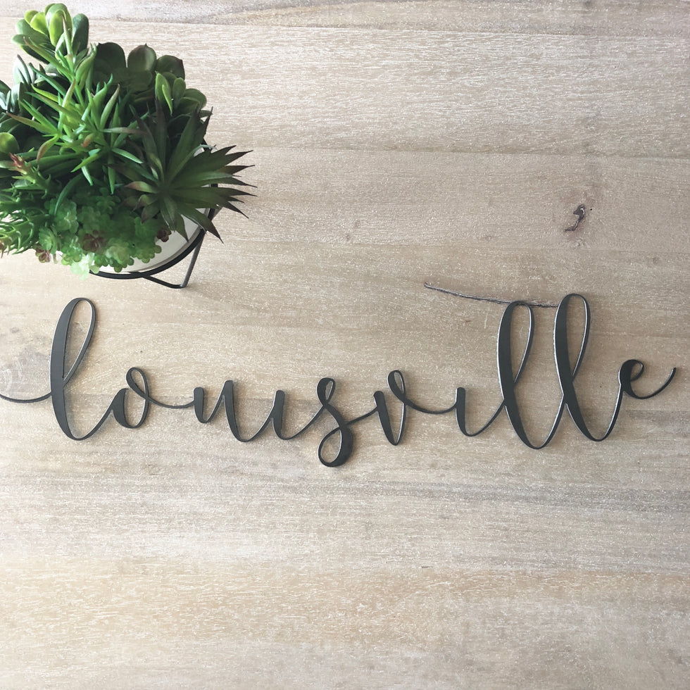 Louisville, KY Script Wall Sign. Keystone Steel Co. – KEYSTONE STEEL CO.