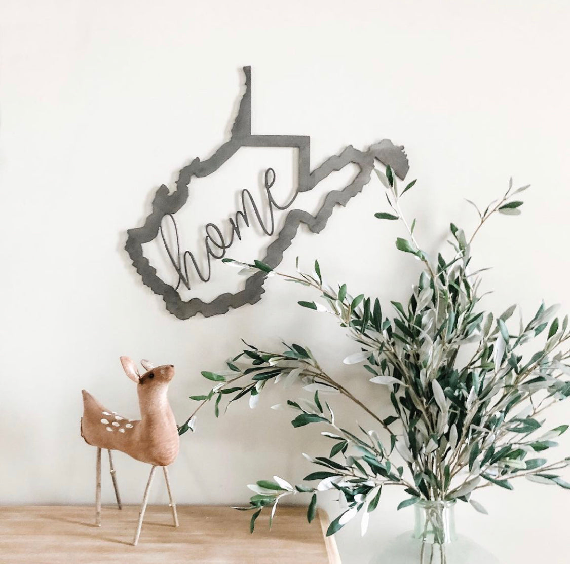 West Virginia "Home" Script Steel Wall Sign. Keystone Steel Co ...