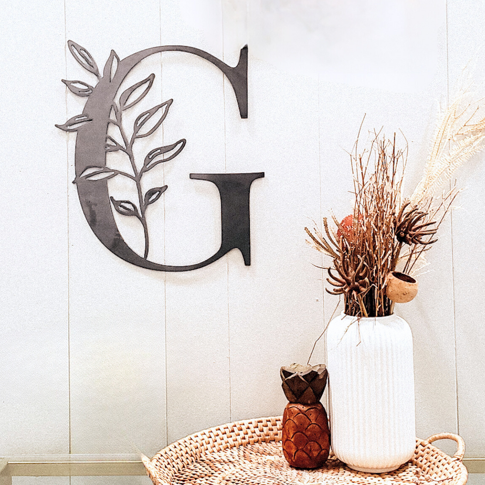 Botanical Letter Wall Decor – KEYSTONE STEEL CO.