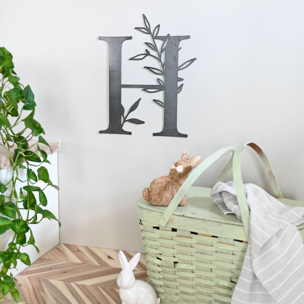 Botanical Letter Wall Decor – KEYSTONE STEEL CO.