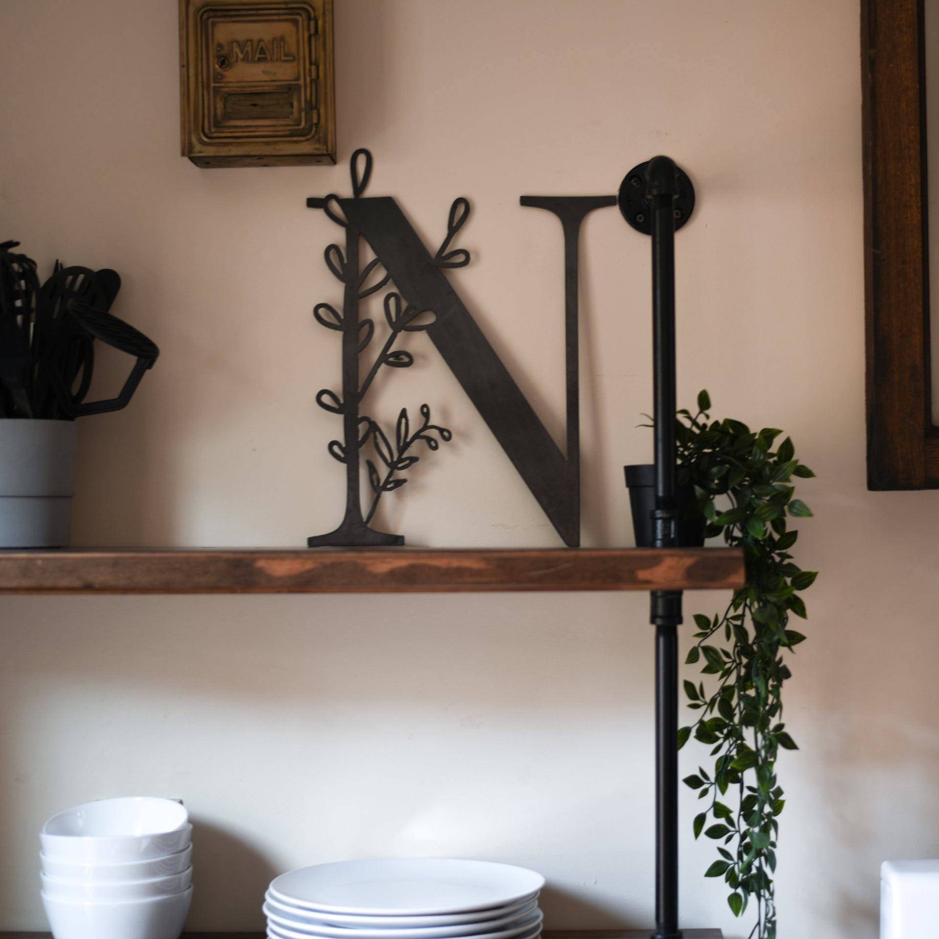 Botanical Letter Wall Decor – KEYSTONE STEEL CO.
