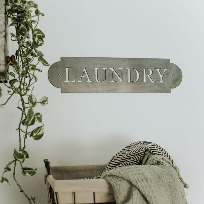 Laundry Sign. Steel Wall Décor. Keystone Steel Co. – KEYSTONE STEEL CO.
