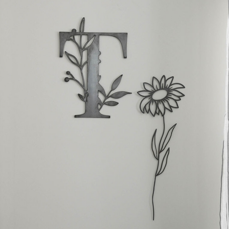 Botanical Letter Wall Decor – KEYSTONE STEEL CO.